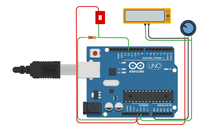 Circuit design Practica 1 - Tinkercad