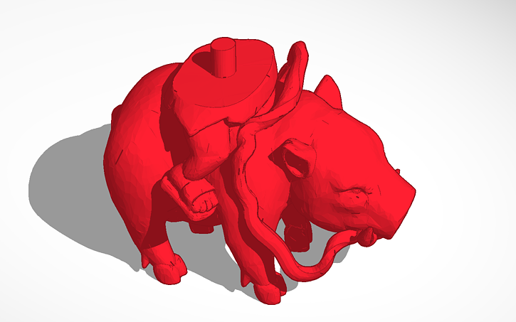 3D design Hog rider body | Tinkercad