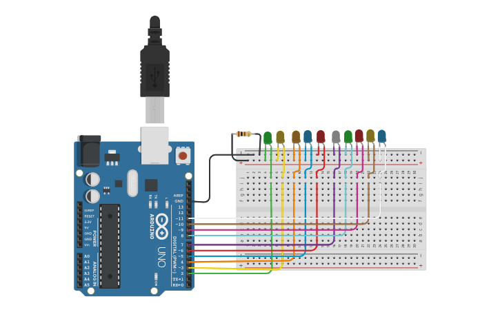 Circuit design PROBLEM #1 - Tinkercad