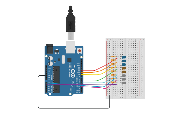 Circuit design oscar circuito 4 desafio - Tinkercad