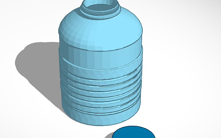 3D design Water Bottle - Tinkercad