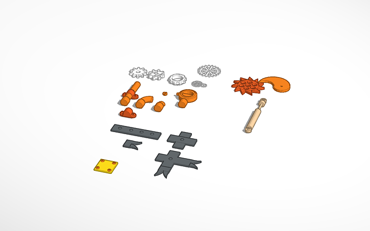 3D design steampunk accessories - Tinkercad