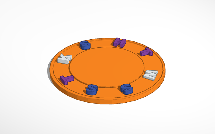 3D design York Rite Mark Coin - Tinkercad