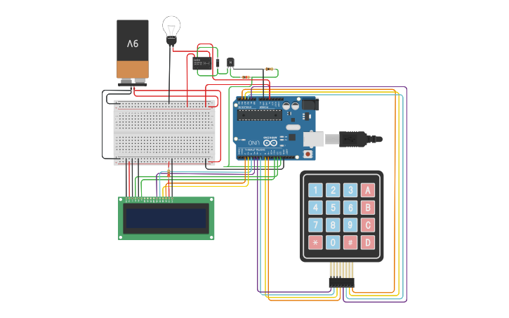 Circuit Design Password Access Control Circuit With Lcd Keypad And 9847