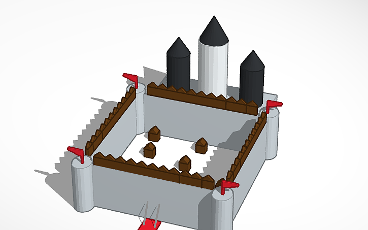 3D design Medieval Castle Project | Tinkercad