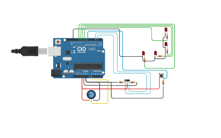 Circuit design Schrittmotor (Stufe 3) - Tinkercad