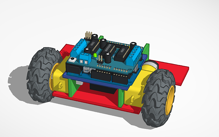 3D design ESTRUCTURA ROBOT SOCCER - Tinkercad