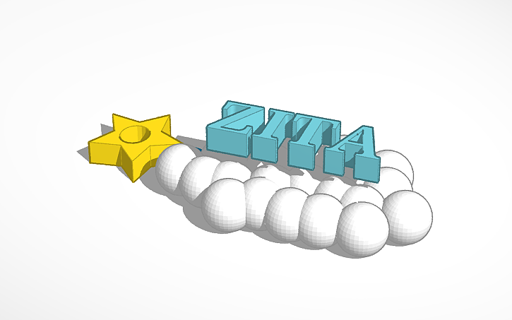 3D design Name tag | Tinkercad