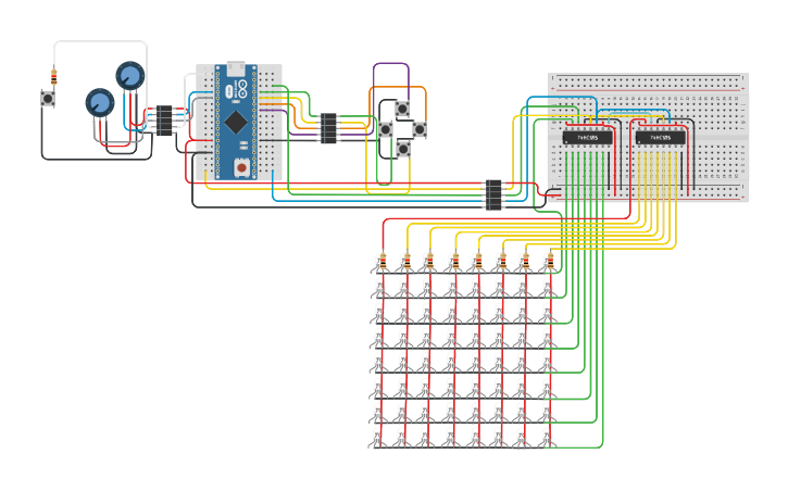Circuit design Command Center + Light Show - Tinkercad