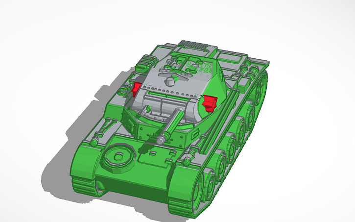 3D design Panzer 2 - Tinkercad
