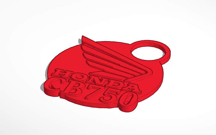 3D design Honda CB750 key chain | Tinkercad