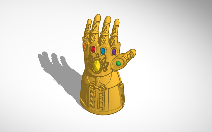 3D design Thanos Infinity Gauntlet Avengers Infinity War - Tinkercad