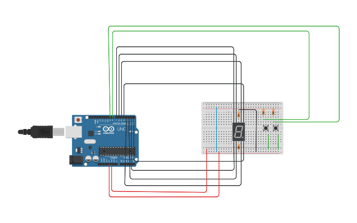 Circuit design Lab1 exercise1 | Tinkercad