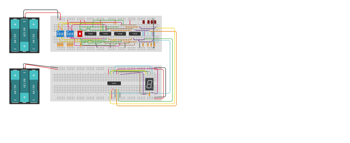 Circuit design MULTIPLEXOR - Tinkercad