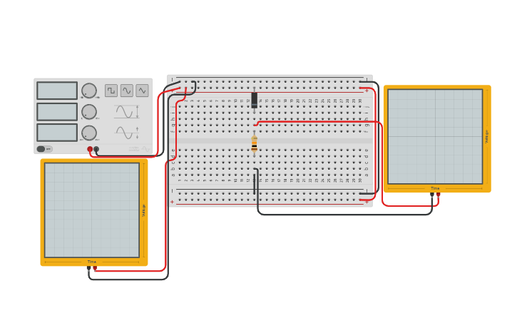 Circuit Design Half Wave Rectifier Circuit Forward Bias Tinkercad