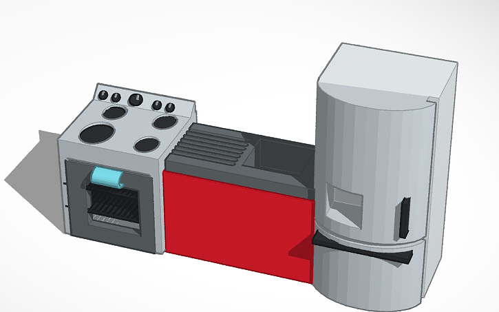 3D design kichen | Tinkercad