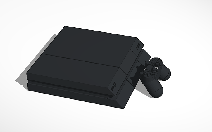 3D design PlayStation 4 - Tinkercad