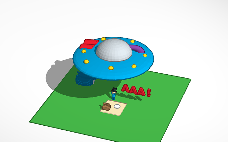 3D design UFO - Tinkercad