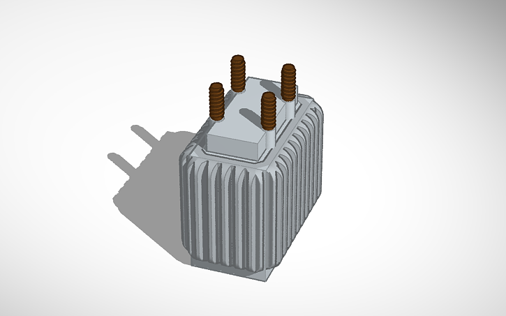 3D design Power substation B - N scale - Tinkercad