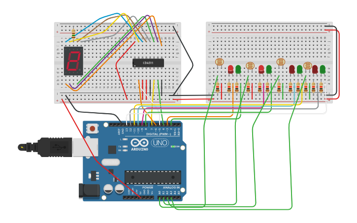 Circuit Design Estacionamento Display 7 Seg Cd4511 Wander V1