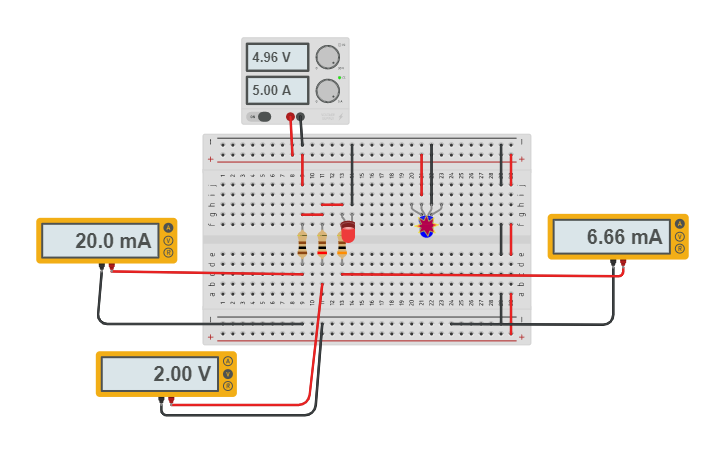 Circuit design Regulador de Voltaje - Tinkercad Circuit design Regulador de Voltaje - Tinkercad