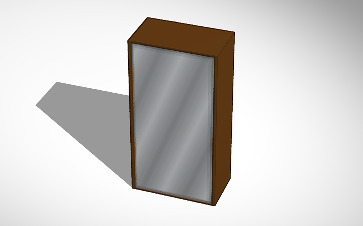 3D design Smart mirror - Tinkercad