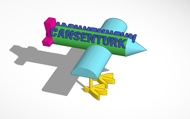 3D design Yürüyen Uçak | Tinkercad