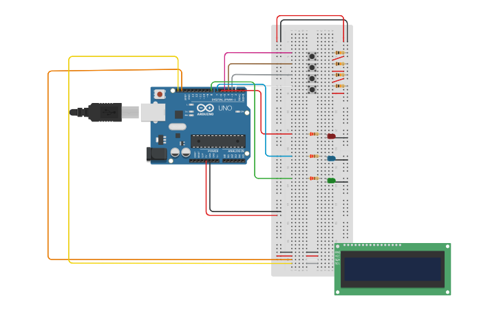 Circuit design avaliação 4 - Tinkercad