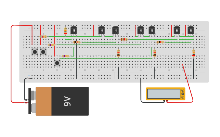 Circuit design MUX | Tinkercad