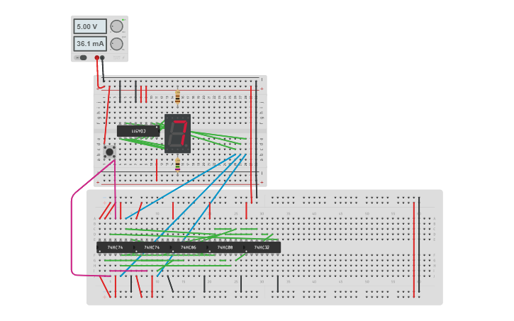 Circuit design lab 2 experiment 2 | Tinkercad