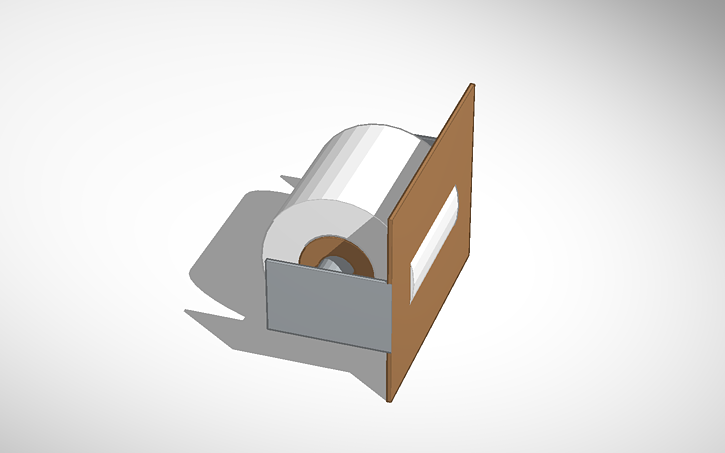 3D design Toilet Paper - Tinkercad
