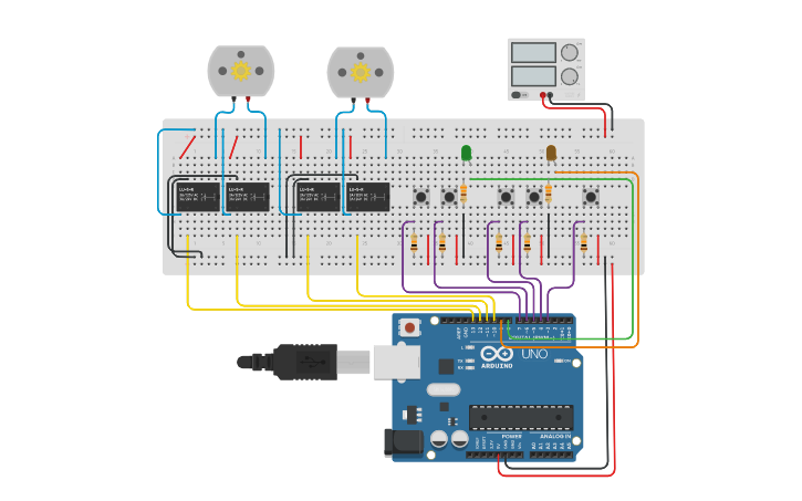 Circuit design PC2 | Tinkercad