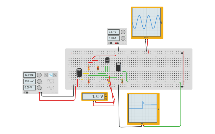 Circuit design Rangkaian FET_Muhammad Rafli Arrasyid | Tinkercad Circuit design Rangkaian FET_Muhammad Rafli Arrasyid | Tinkercad