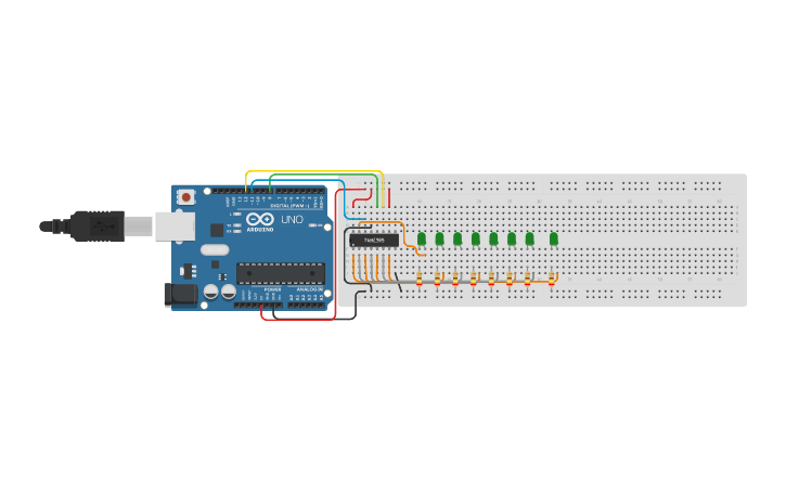 Circuit Design Project 15 Shift Register 8 Bit Binary Counter Tinkercad