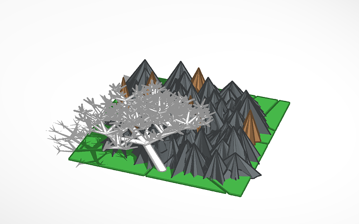 3D design mountain | Tinkercad