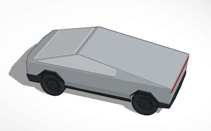 3D design cybertruck - Tinkercad