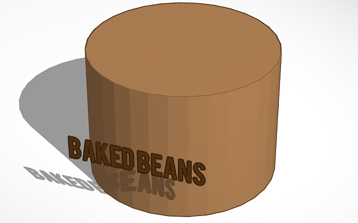 3D design Baked Beans | Tinkercad