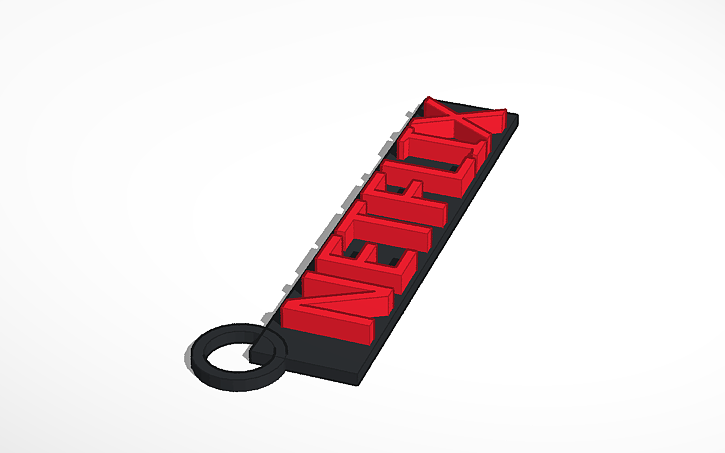 3D design Netflix Keychain | Tinkercad