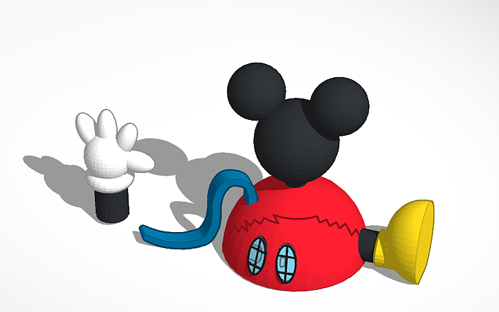 3D design Mickey Mouse clubhouse Minecraft mcedit export windows or ...