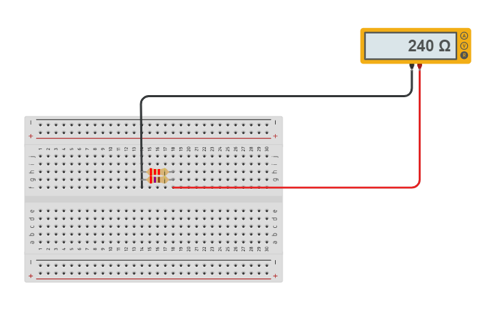 Circuit design Resistors in Parallel - Tinkercad