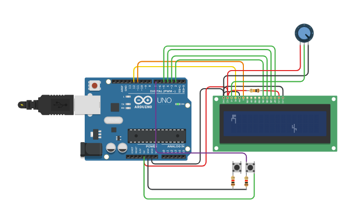 Circuit design Moj Dino Game - Tinkercad