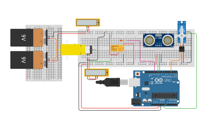 Circuit Design Firefighting Robot 1 Tinkercad