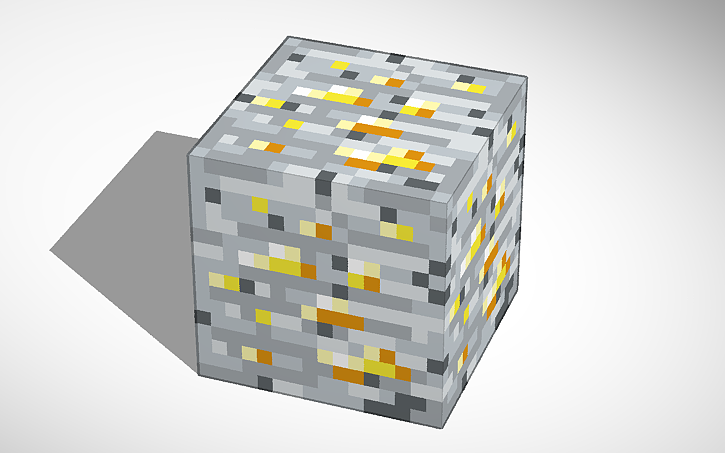 3D design Gold Ore (MineCraft) | Tinkercad