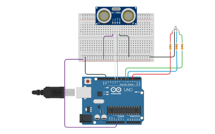 Circuit design Introduction to Embedded Systems Midterm - Tinkercad