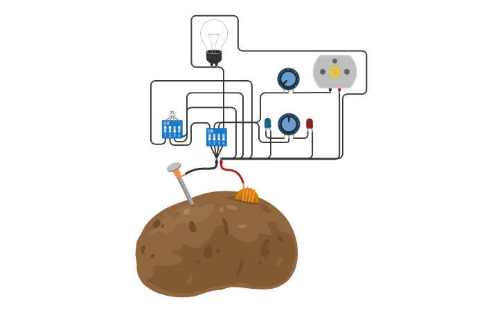 Circuit design Potato - Tinkercad