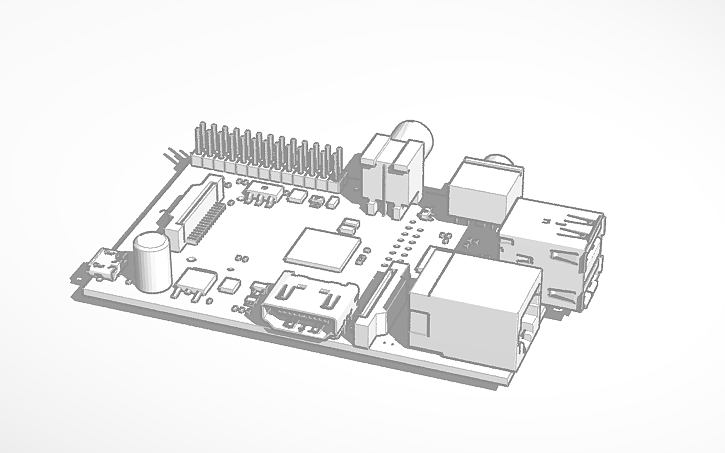 3d Design Copy Of Raspberry Pi Tinkercad