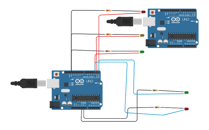Circuit design Tugas Arduino LED | Tinkercad