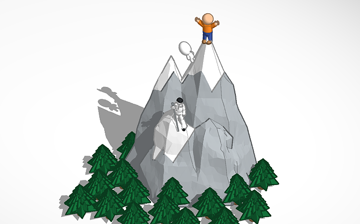 3D design Mountain Range Setting | Tinkercad 3D design Mountain Range Setting | Tinkercad