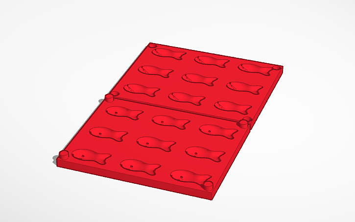 3D design Gold fish Mold - Tinkercad