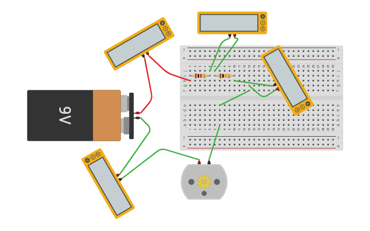Circuit Design Measuring Current With Meter Tinkercad